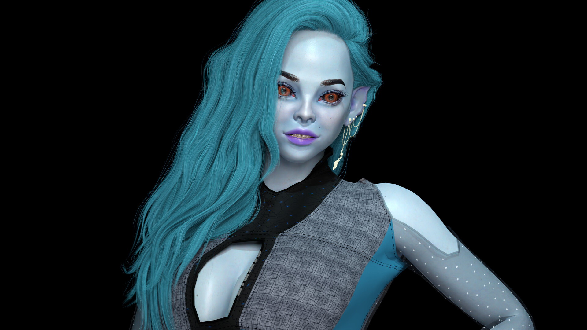 ArtStation - Alien girl