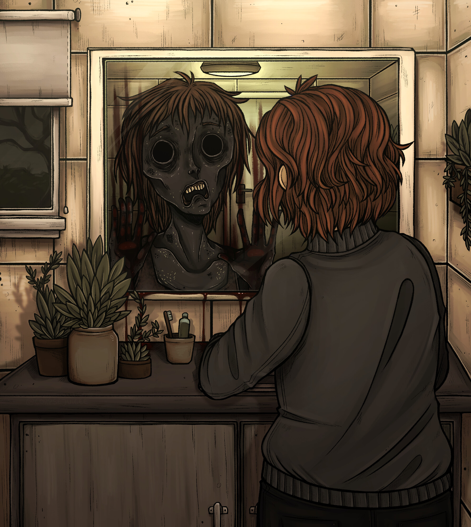 ArtStation - [GORE] audrey but she has a weird reflection!!!!!!!!!!!