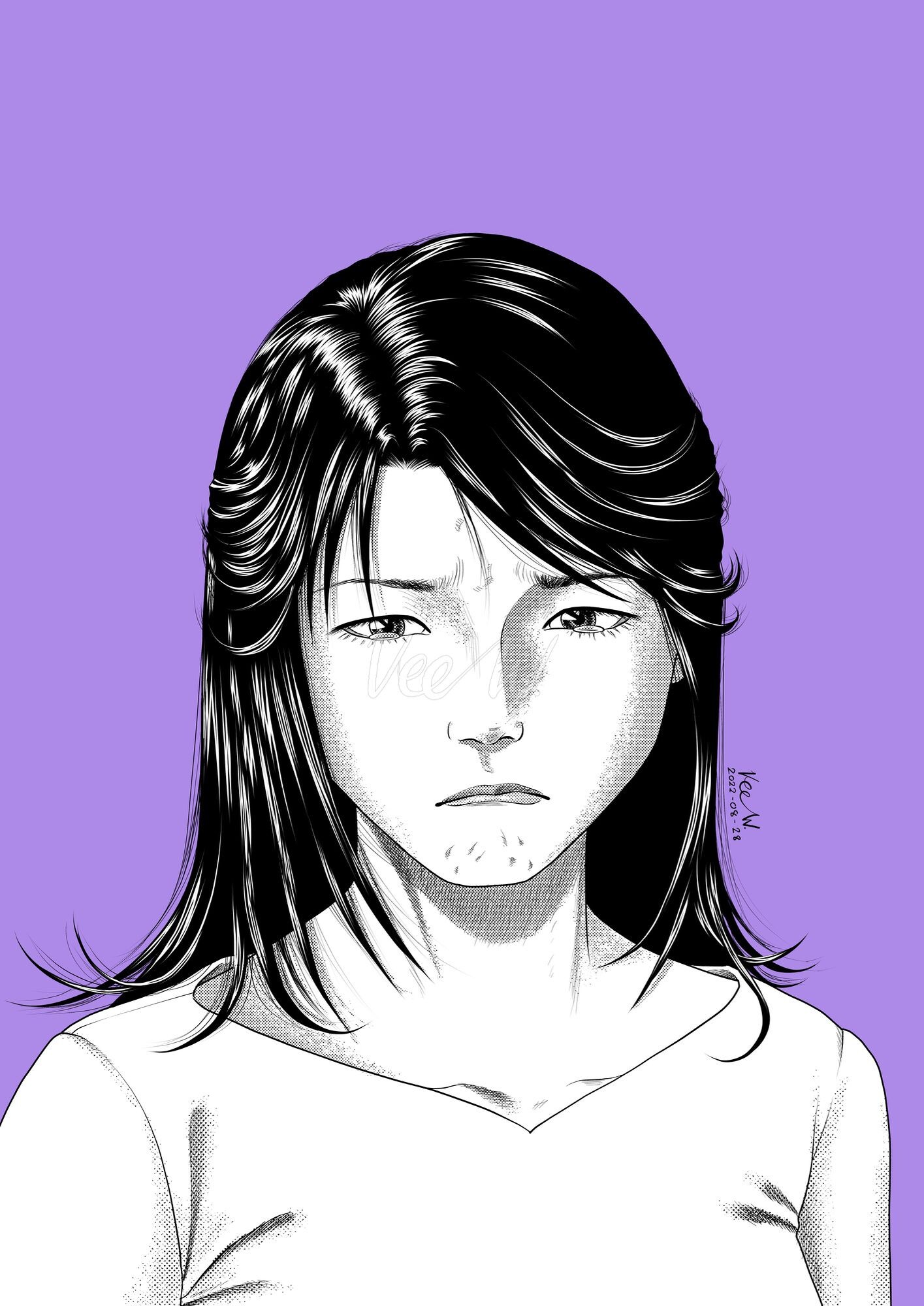 ArtStation - A crying woman