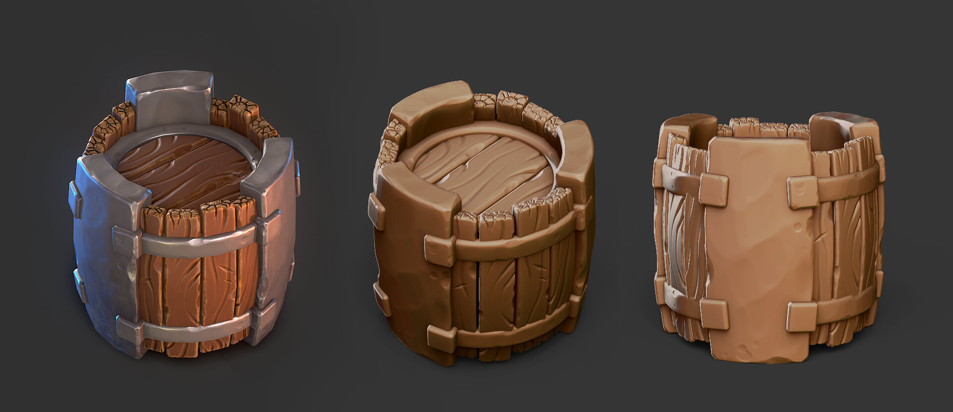 ArtStation - Stylized Barrel