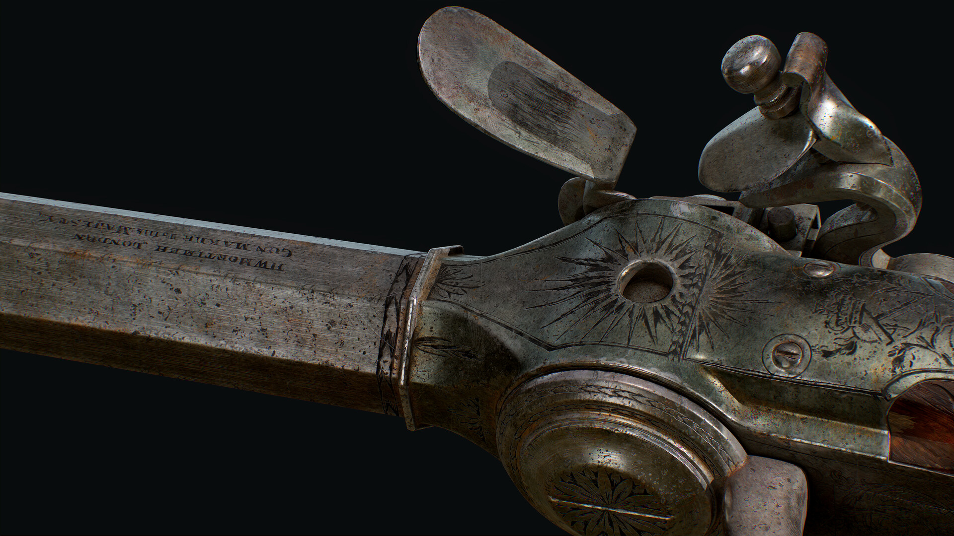 Jan Kasperczyk - Flintlock Repeating Pistol with Lorenzoni Action