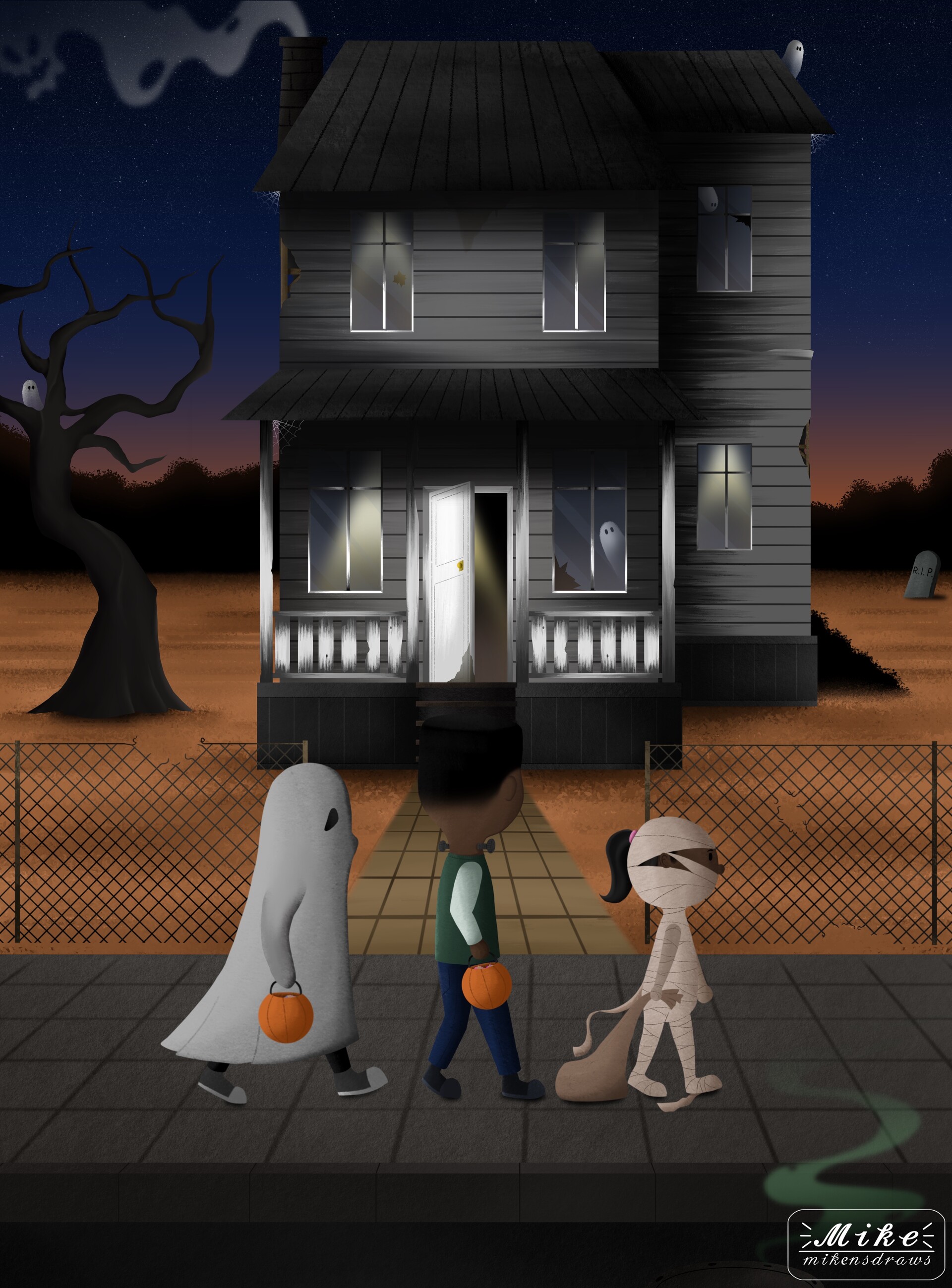 ArtStation - Halloween Town 👻