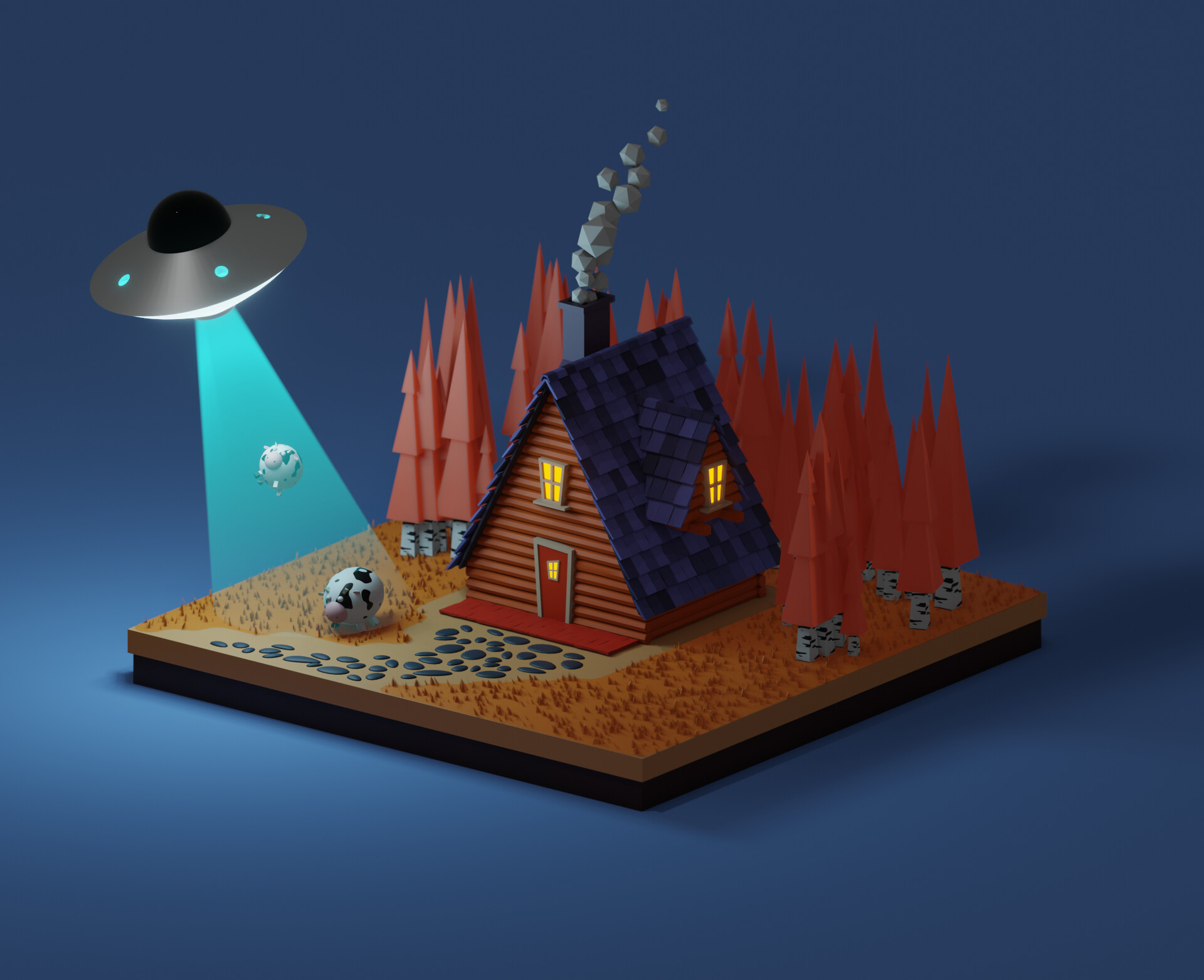 ArtStation - Little Low poly history :)