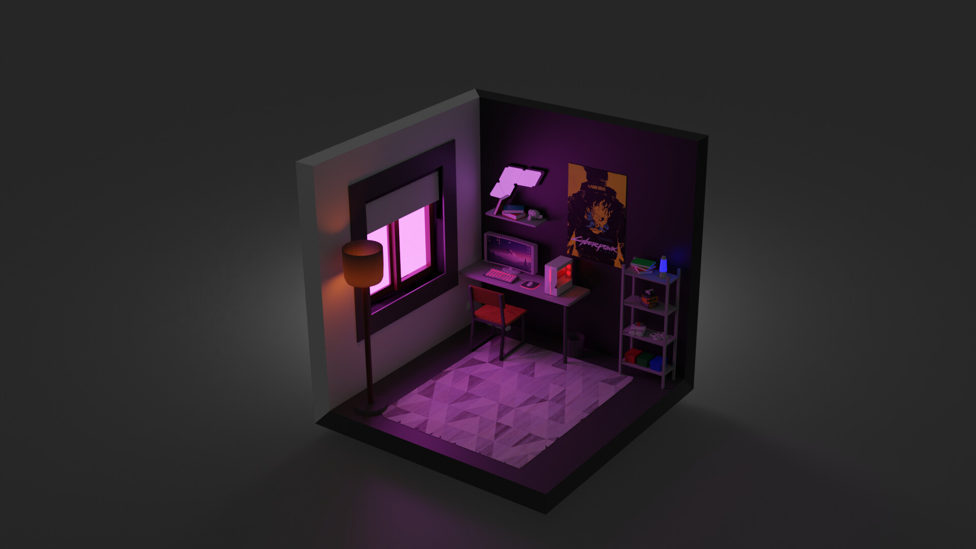 ArtStation - Small Gamer room