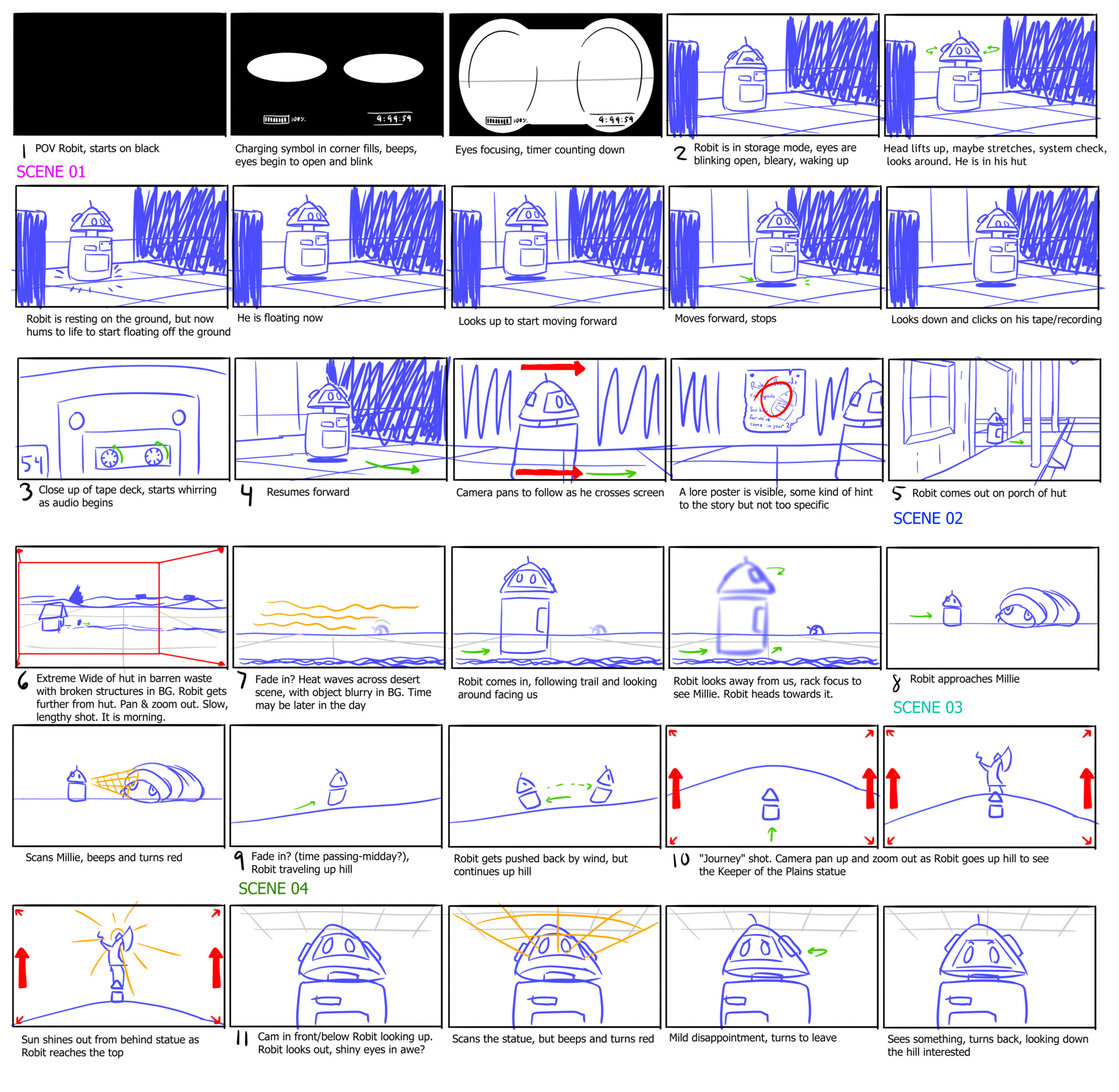 ArtStation - Storyboards - Untitled Animation in Progress