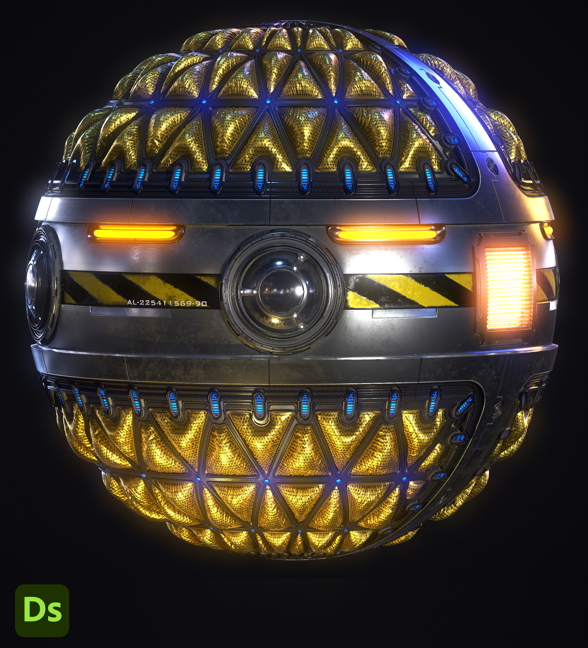 ArtStation - Sci-Fi Material 100% substance designer