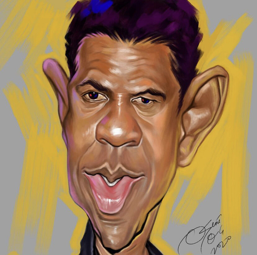 ArtStation - Caricature of Denzel Washington