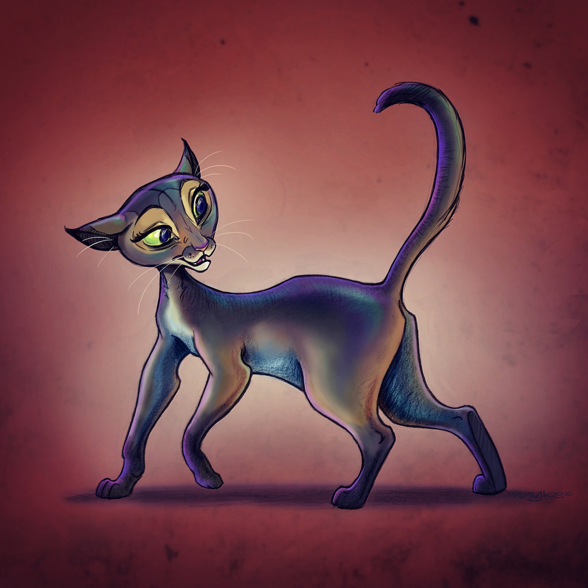 ArtStation - Slinky Cat