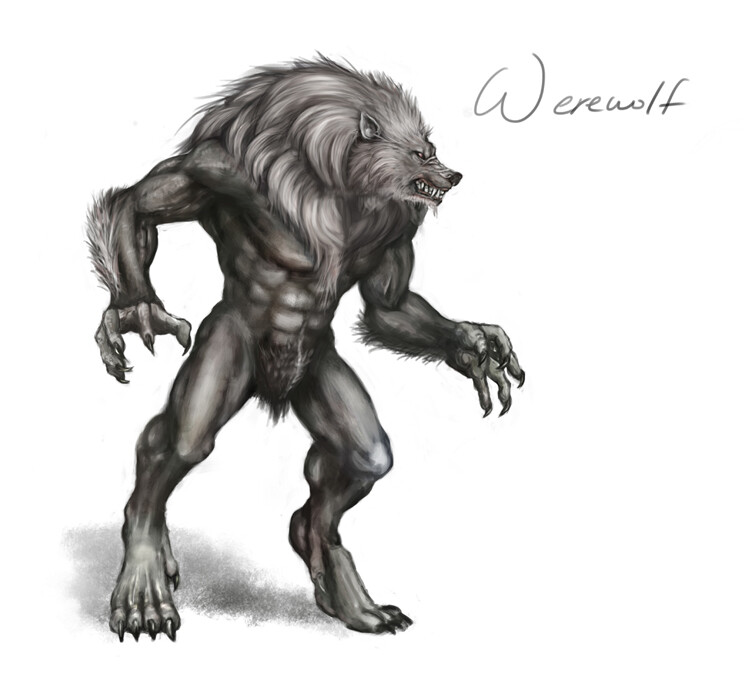 ArtStation - Werewolf, concept art for BLESS Online