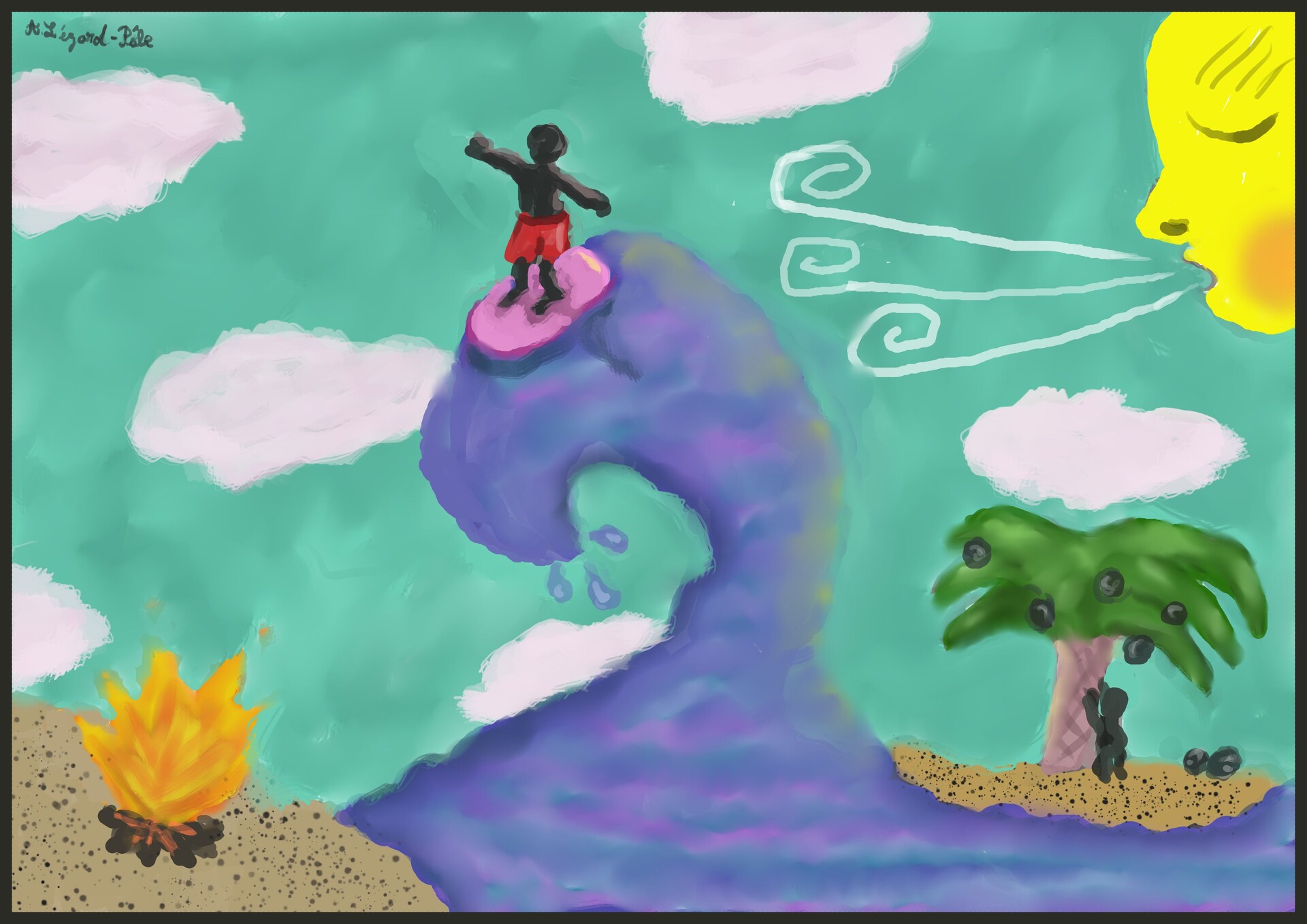 ArtStation - Four Elements - Fire, Water, Earth and Wind