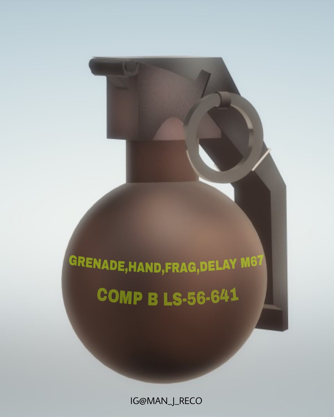 ArtStation - M67 fragmentation Grenade
