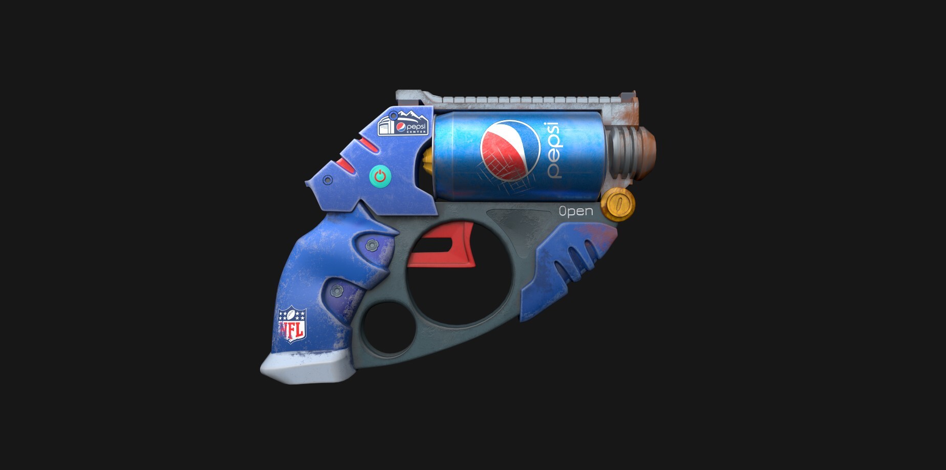 ArtStation - Pepsi-Gun (high-poly) / 3D-Model - Inspired on IWSE Zhang Art