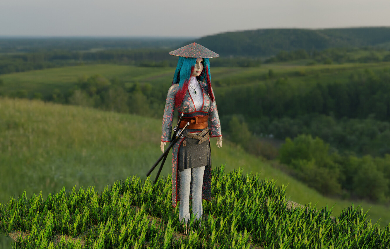 ArtStation - Samurai girl