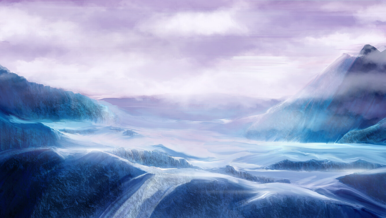 ArtStation - Ice World (2D Digital Painting)