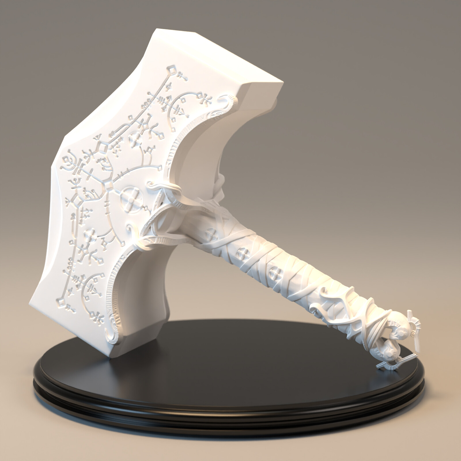 Christopher Bennett - Mjolnir God of War High-Res Sculpt