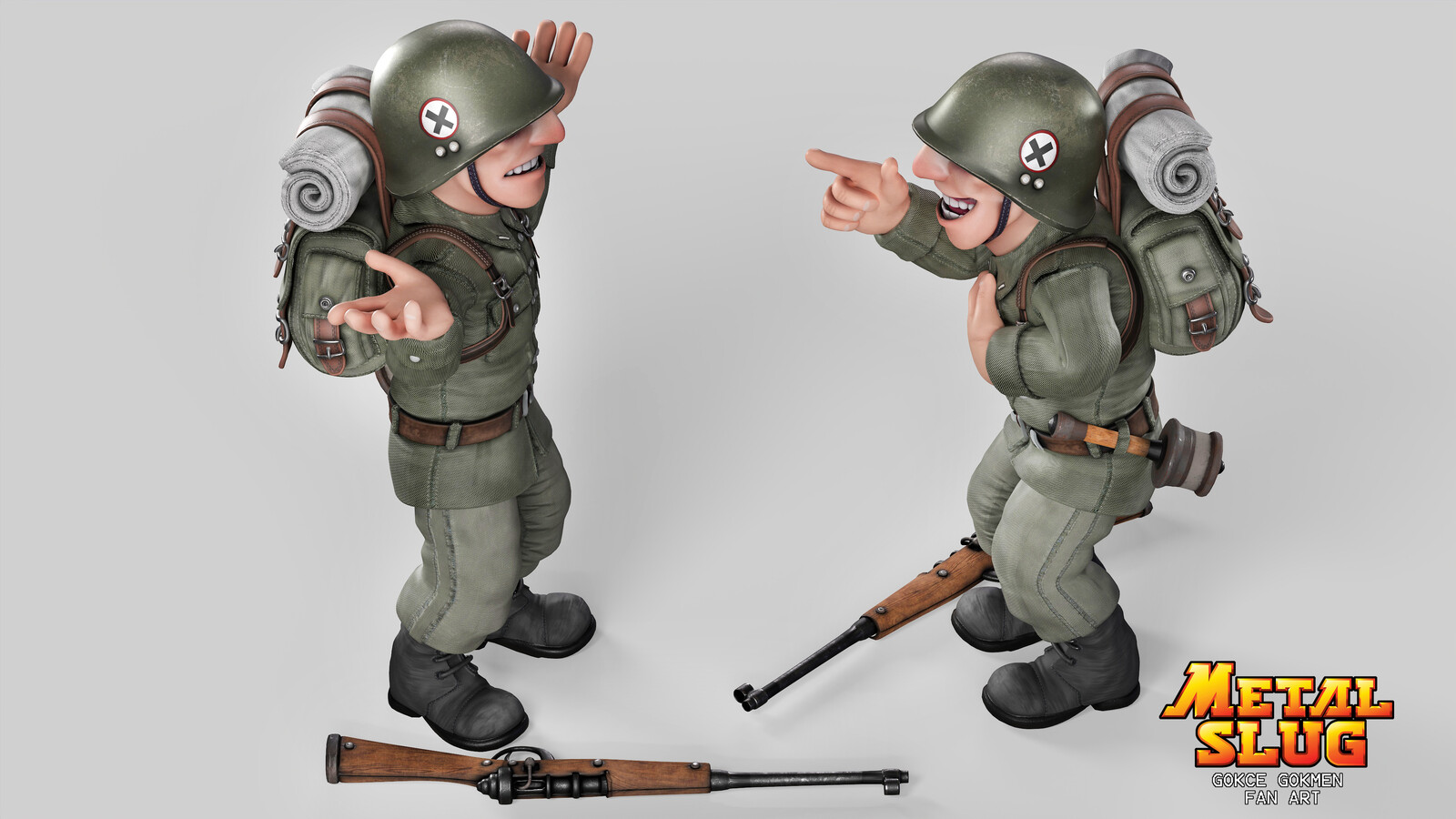 Gokce GOKMEN - METAL SLUG - REBEL SOLDIER - FAN MADE