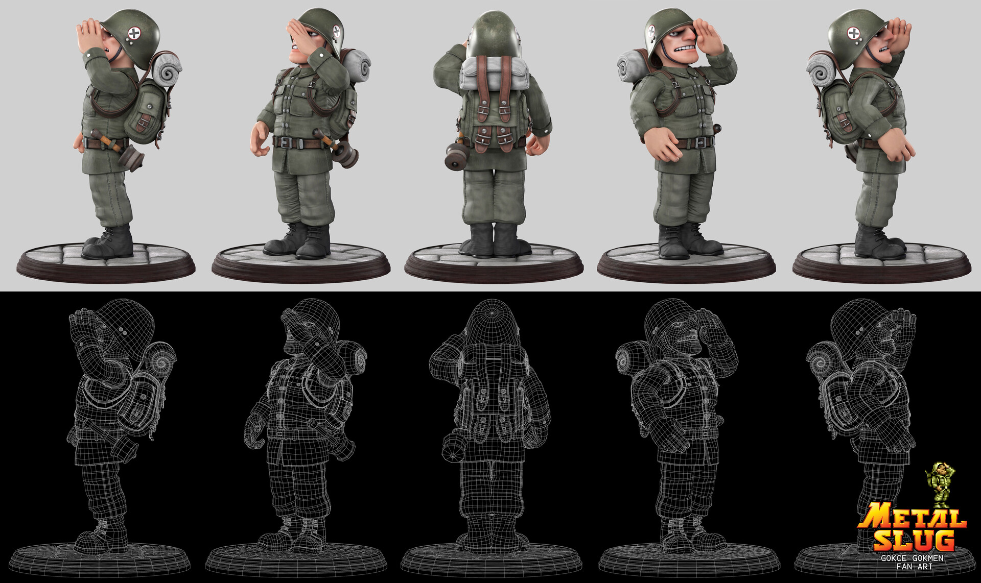 Gokce GOKMEN - METAL SLUG - REBEL SOLDIER - FAN MADE