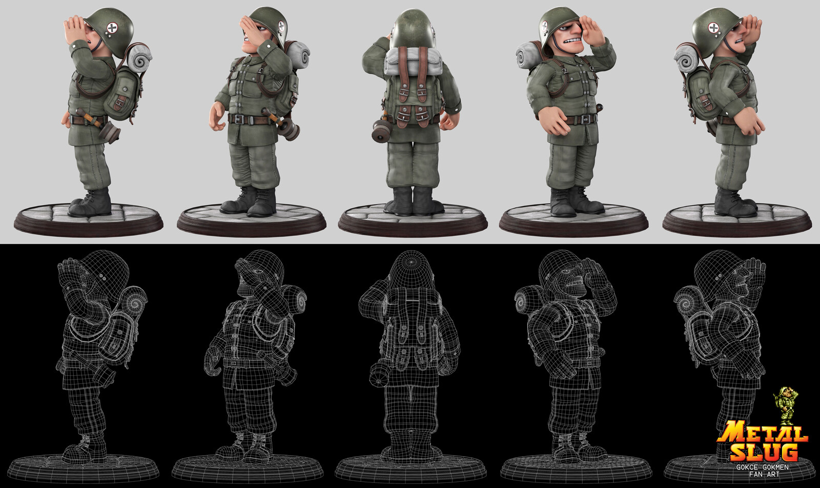 Gokce GOKMEN - METAL SLUG - REBEL SOLDIER - FAN MADE