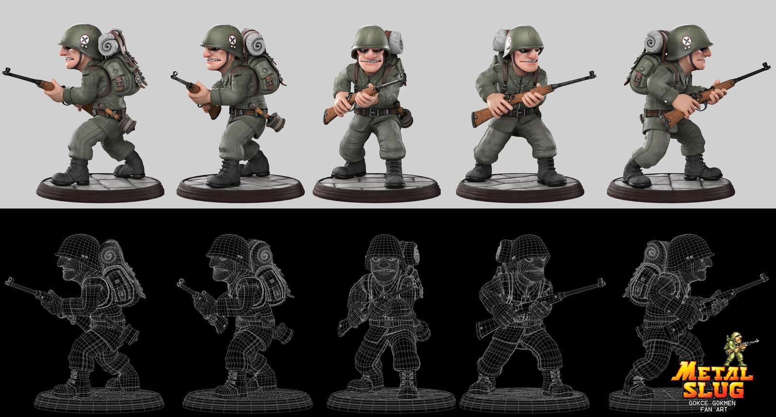 Gokce GOKMEN - METAL SLUG - REBEL SOLDIER - FAN MADE