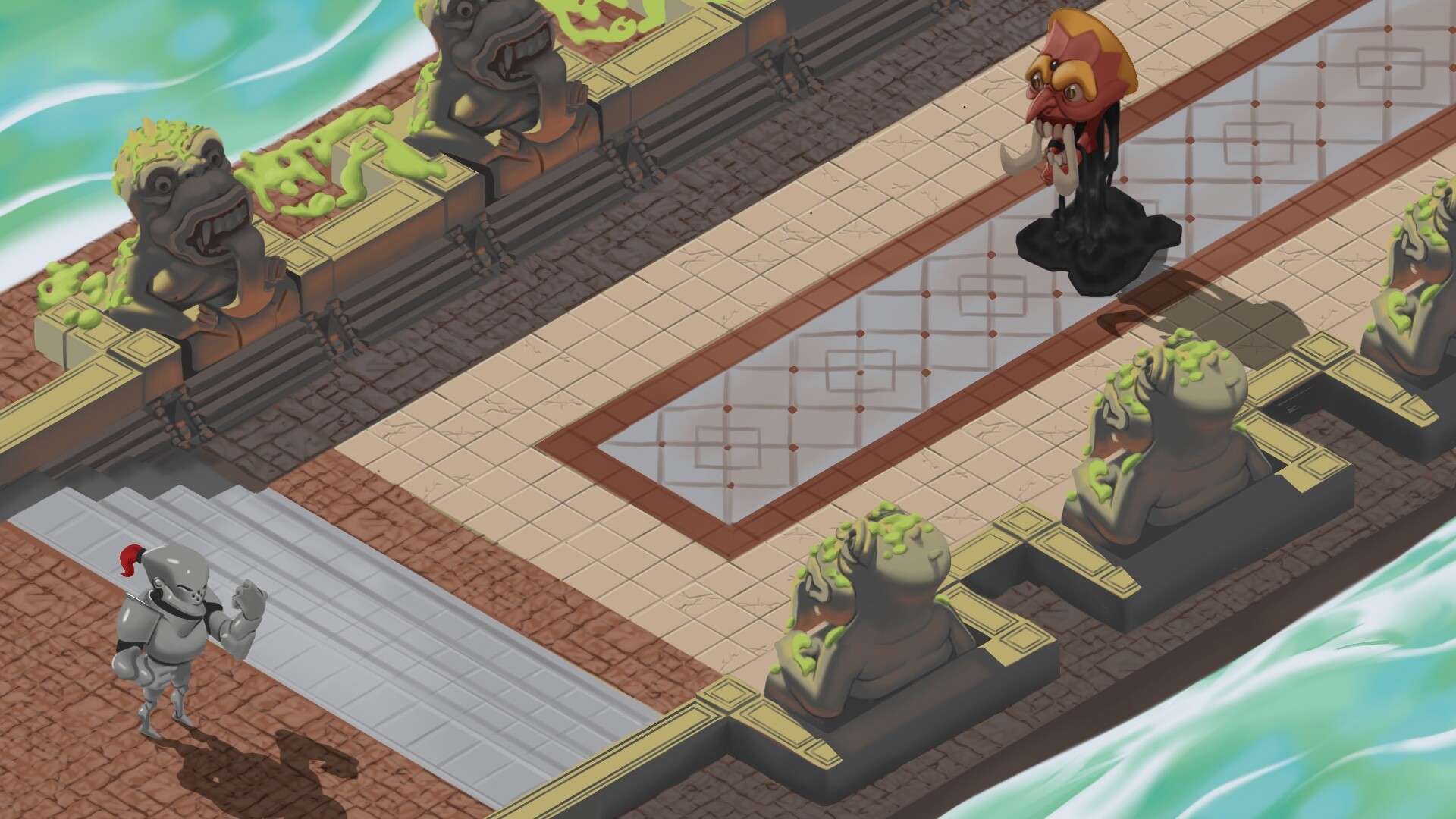ArtStation - Isometric Game Concept: Dying of the Knight