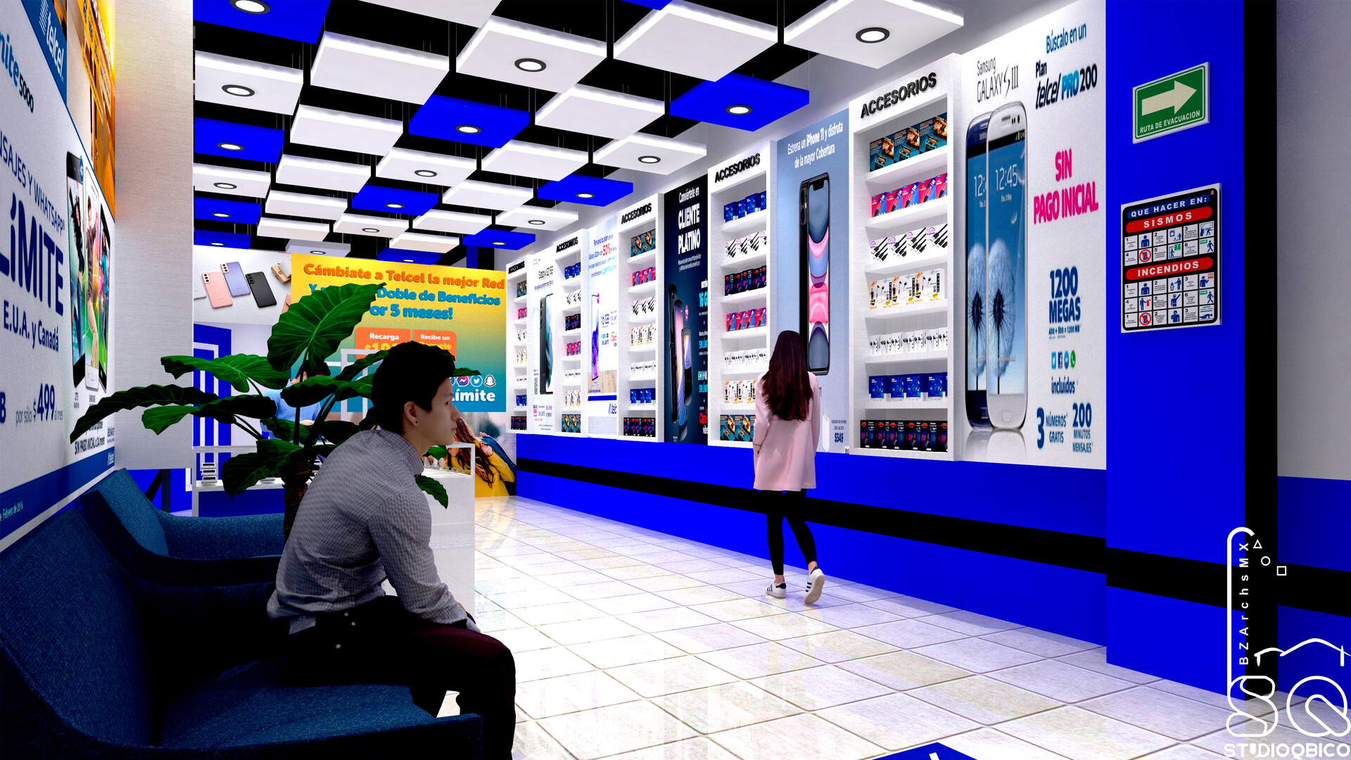 studioqbicomx - Tienda Telcel "PLAZA XILOTZINGO"