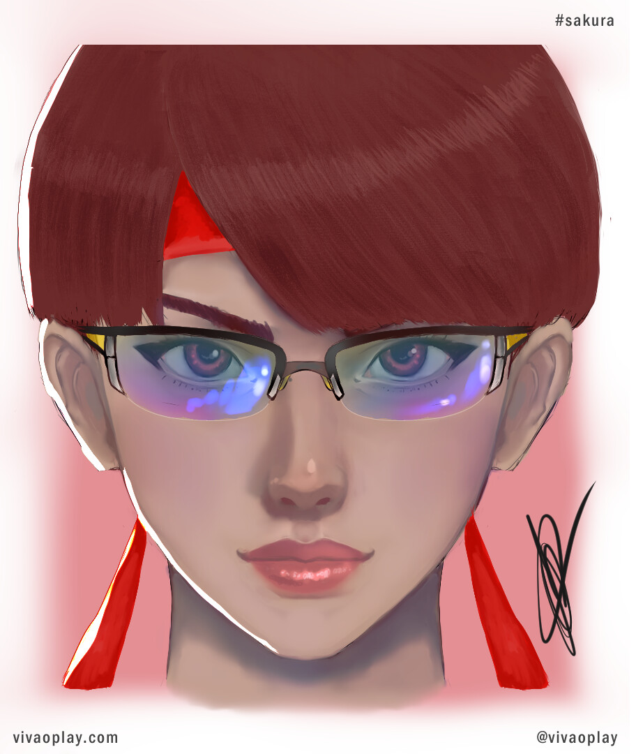 ArtStation - Sakura in Street Fighter 6 by @vivaoplay
