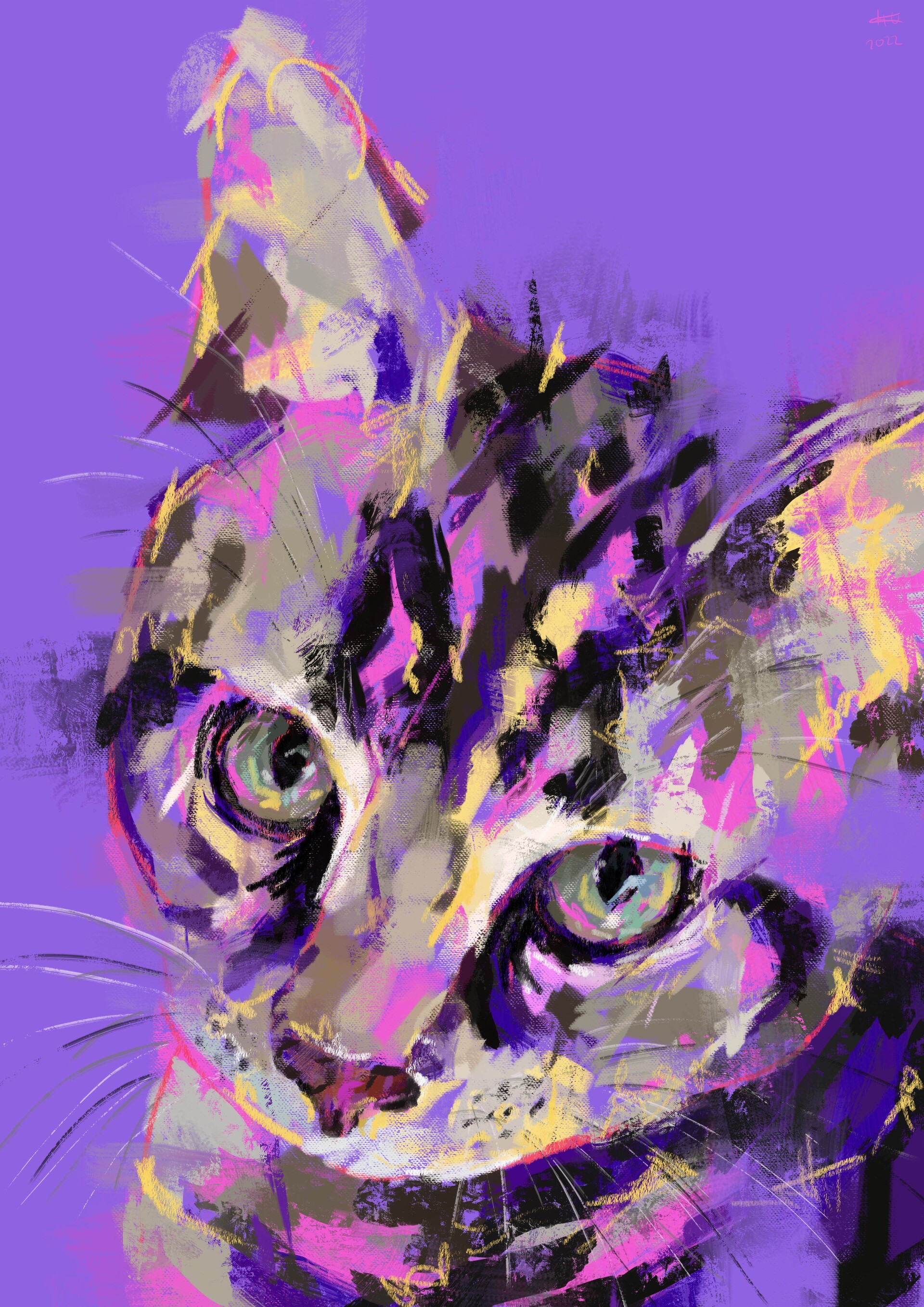 ArtStation - Purple Cat