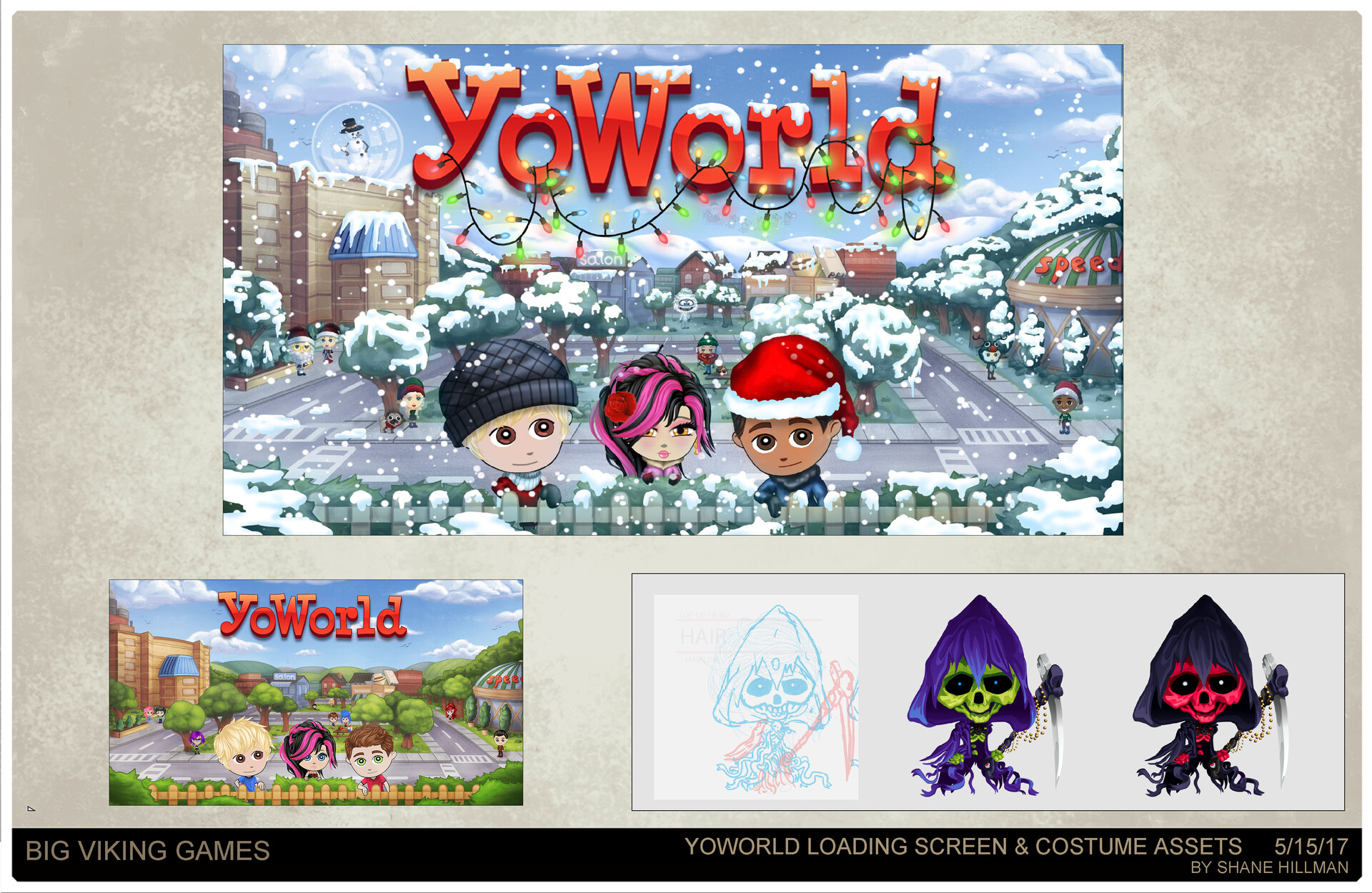 ArtStation - YoWorld - Loading Screen & Production Art