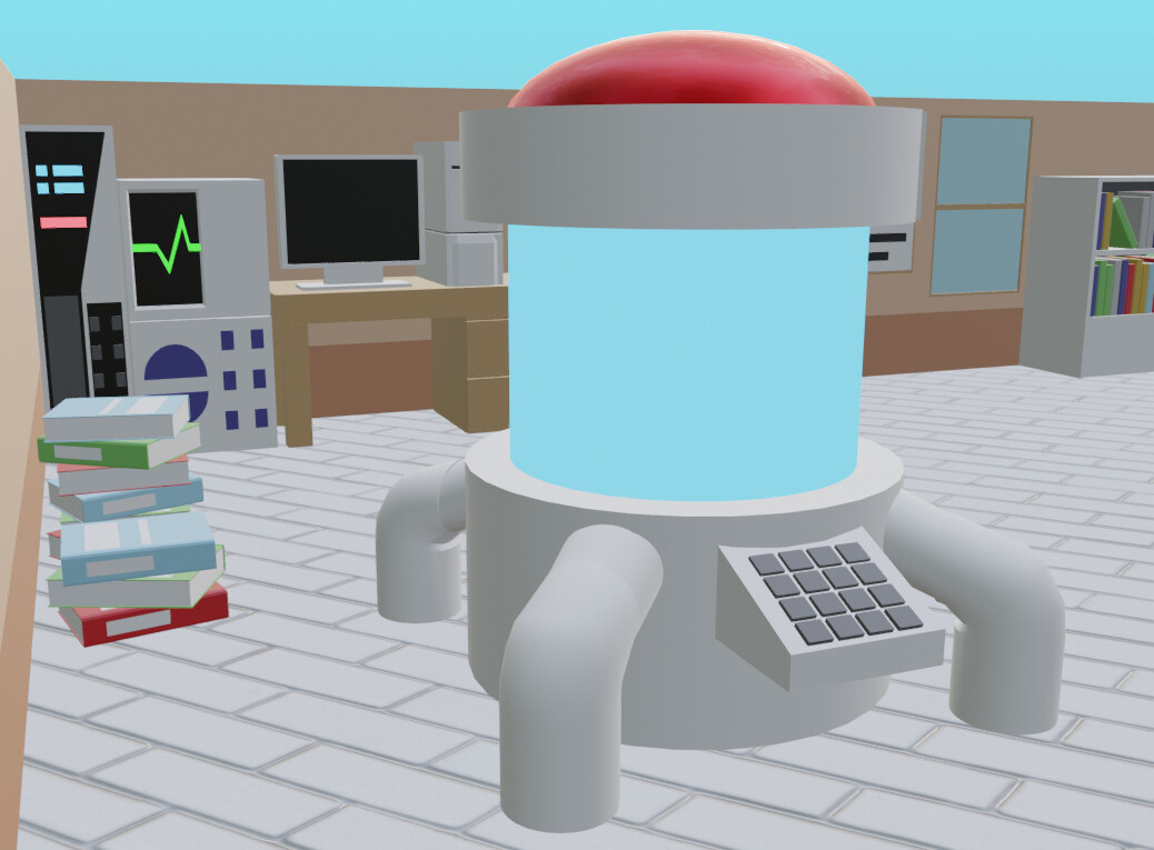 Danny T - Professor Oak's Lab in Blender (2021)