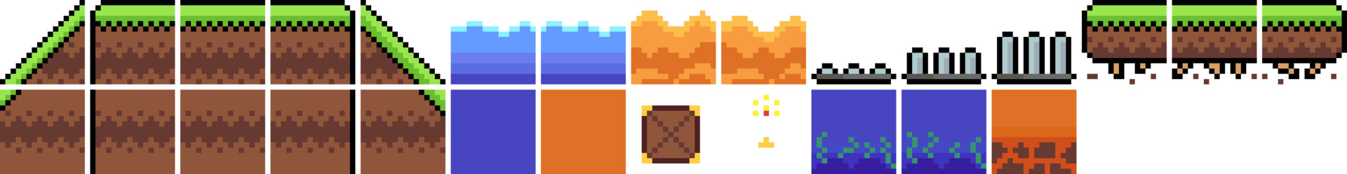 ArtStation - 16-BIT Level Sprite Blocks