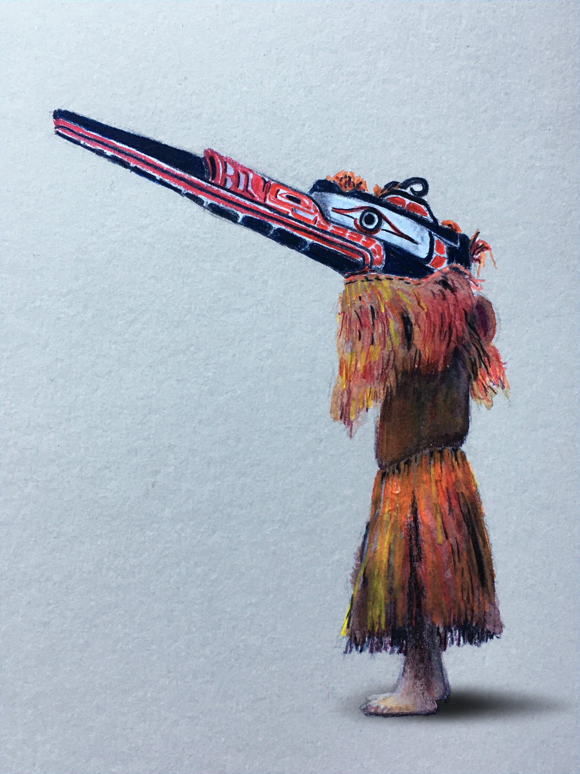 ArtStation - Hamatsa Society Raven Mask