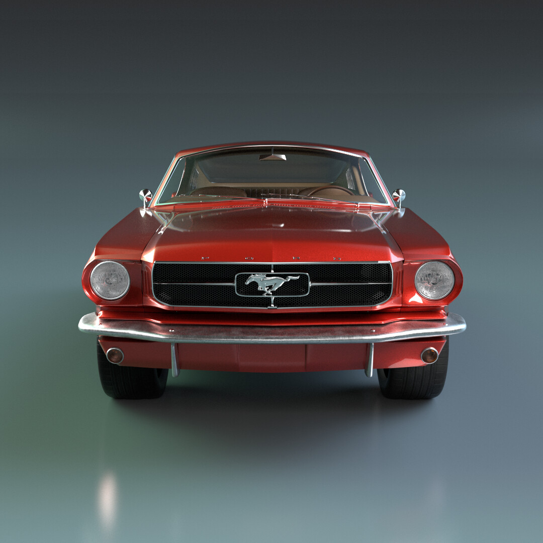 ArtStation - 3D Model | Ford Mustang 1965 Fastback