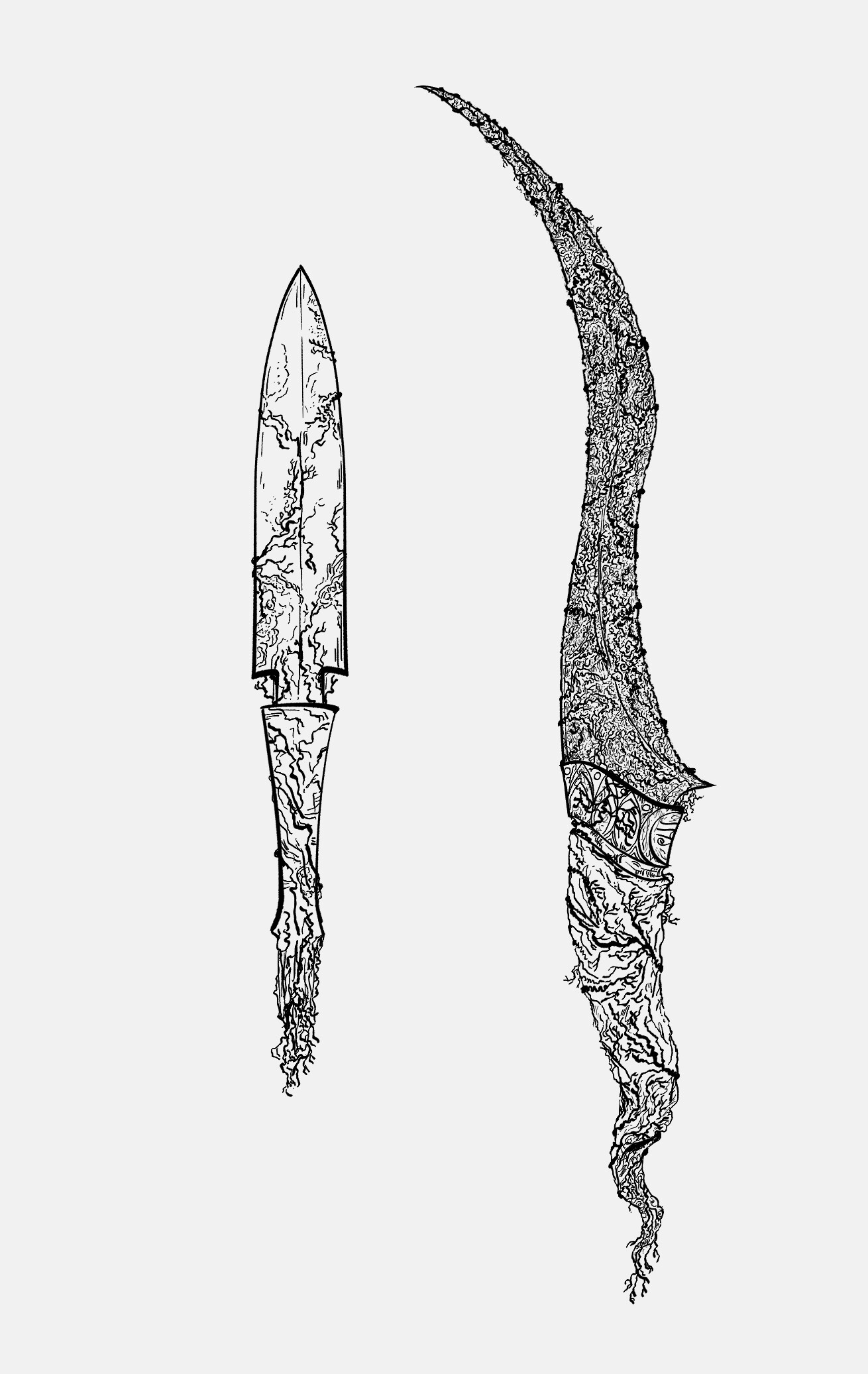 ArtStation - Washkhau Black Root Daggers