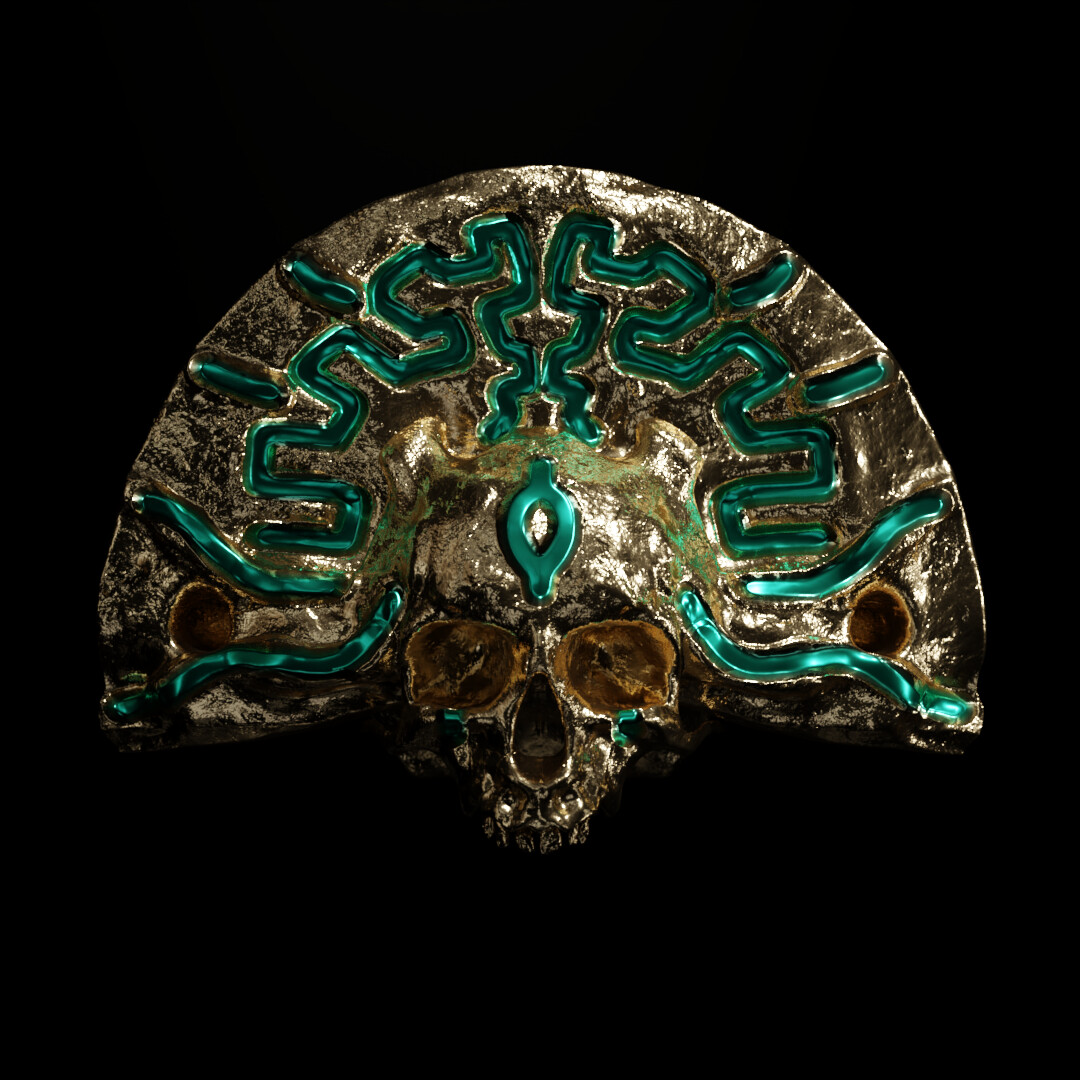 ArtStation - Necromancer crown detail shots