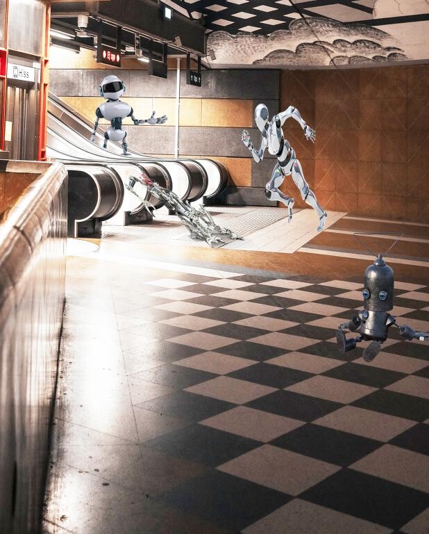 ArtStation - Confusion ( two escalators going wrong way)