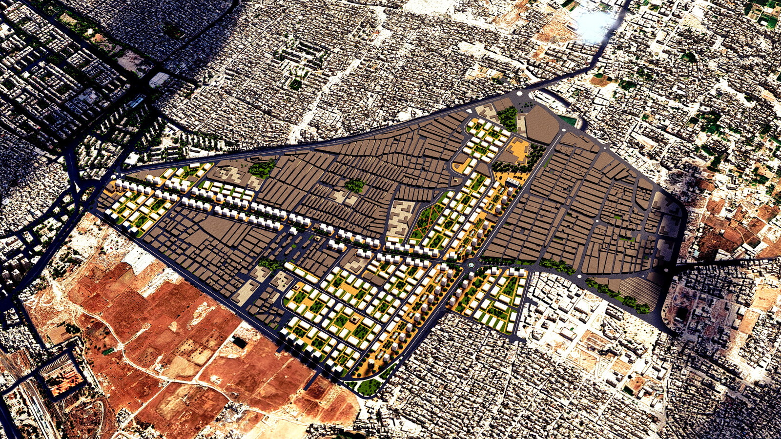 Moaz Khabaity - Urban Development - Yarmouk camp in Damascus City