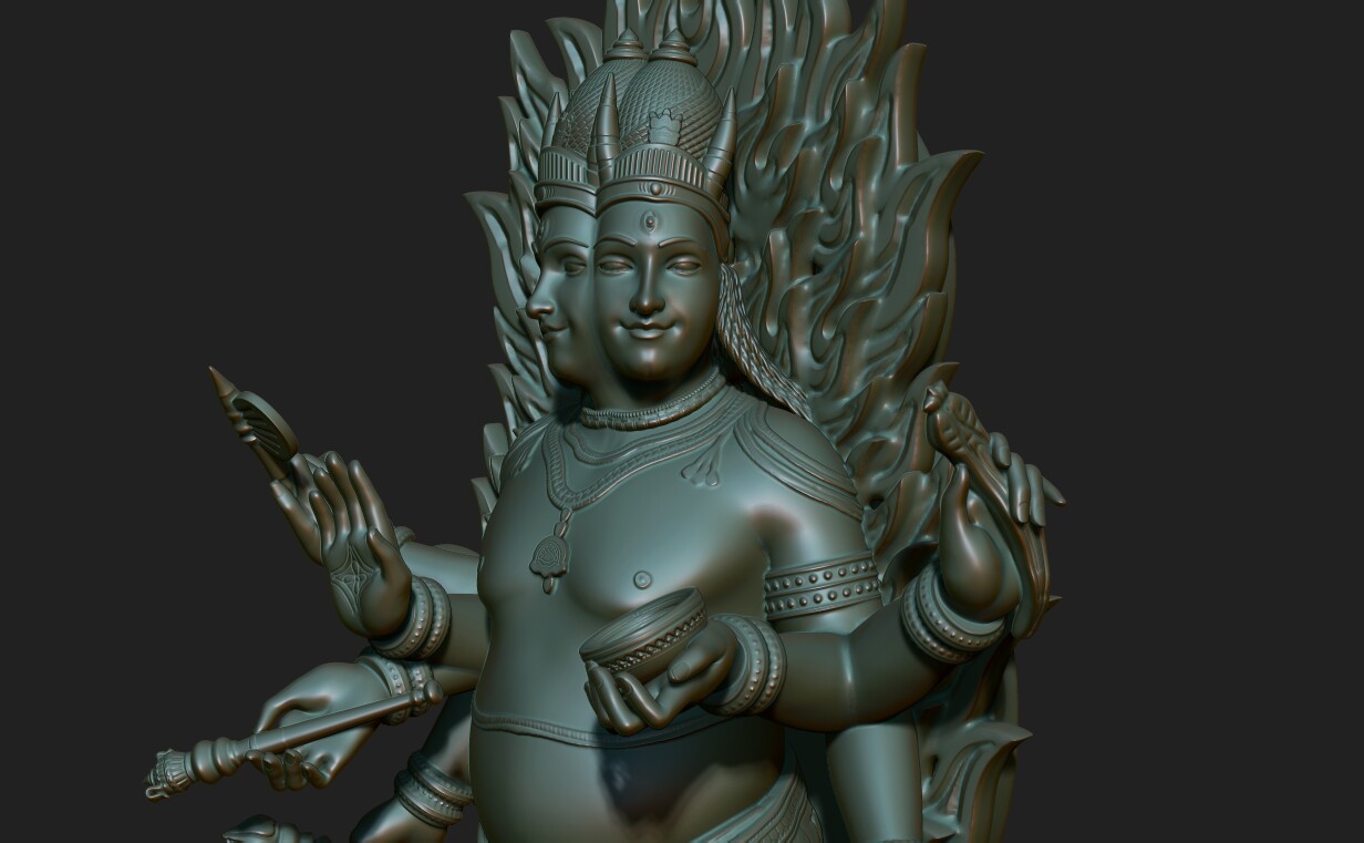 3D Models by 3D Landscape - Hindu God Statue 220830 3D print model