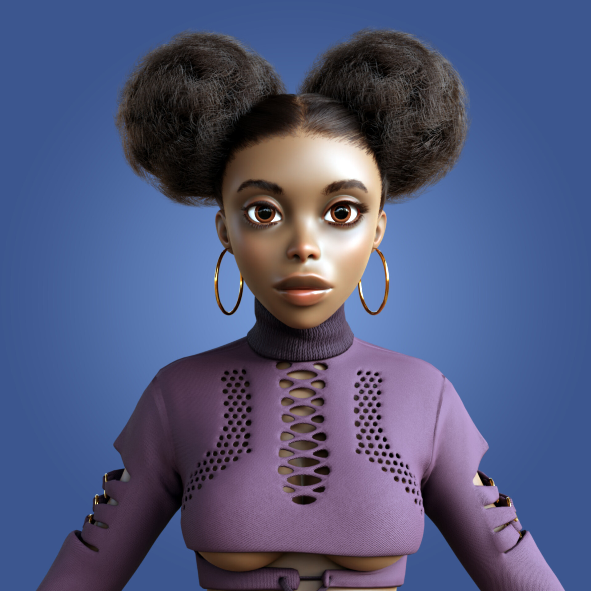 ArtStation - Anita (High quality stylized 3D female character)