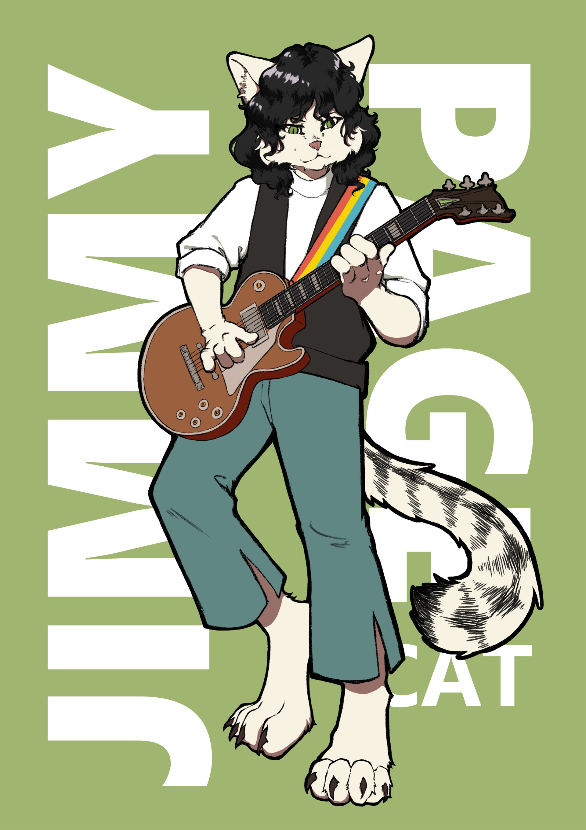 ArtStation - Jimmy Page Cat