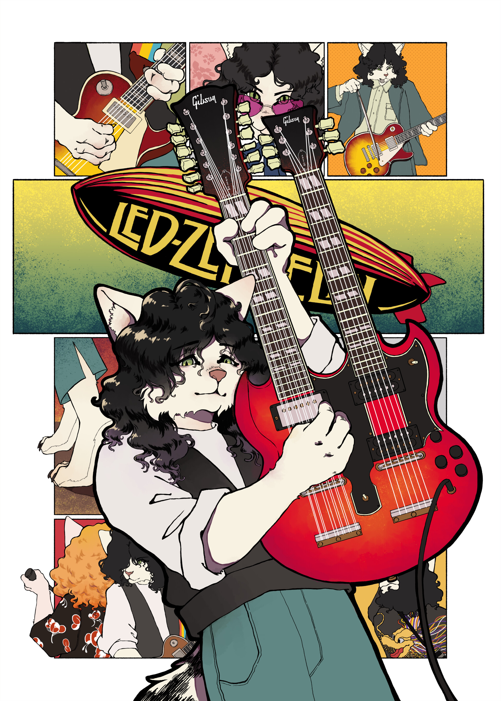 ArtStation - Jimmy Page Cat (Part 2)