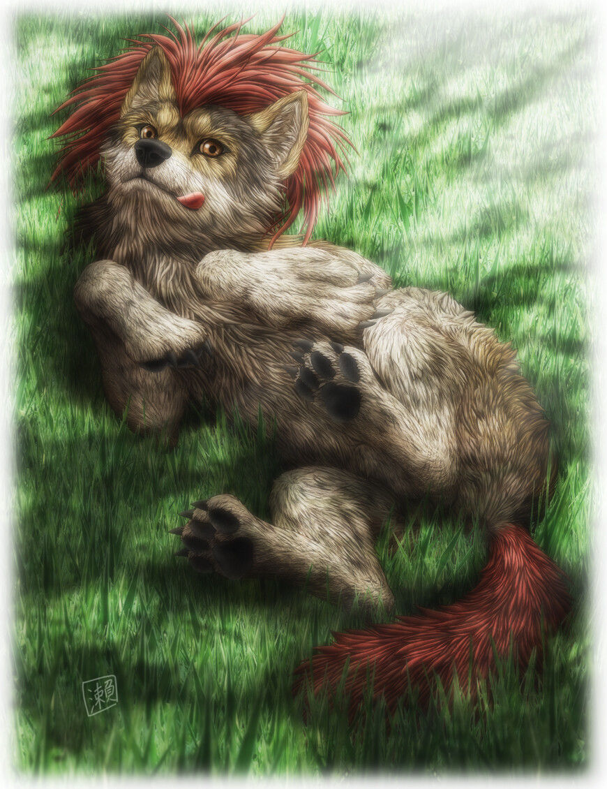 ArtStation - Relaxing Wolf