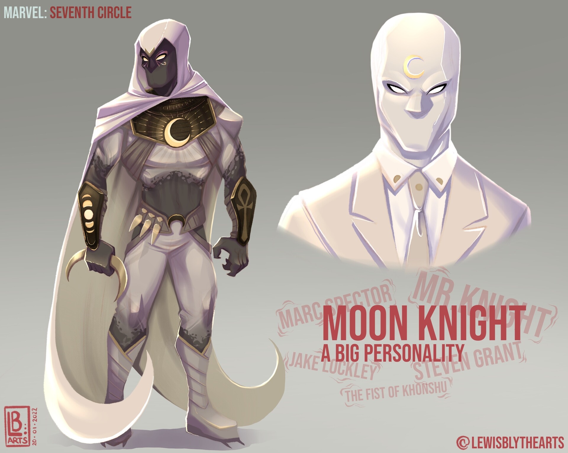 ArtStation - Moon Knight - Character Design