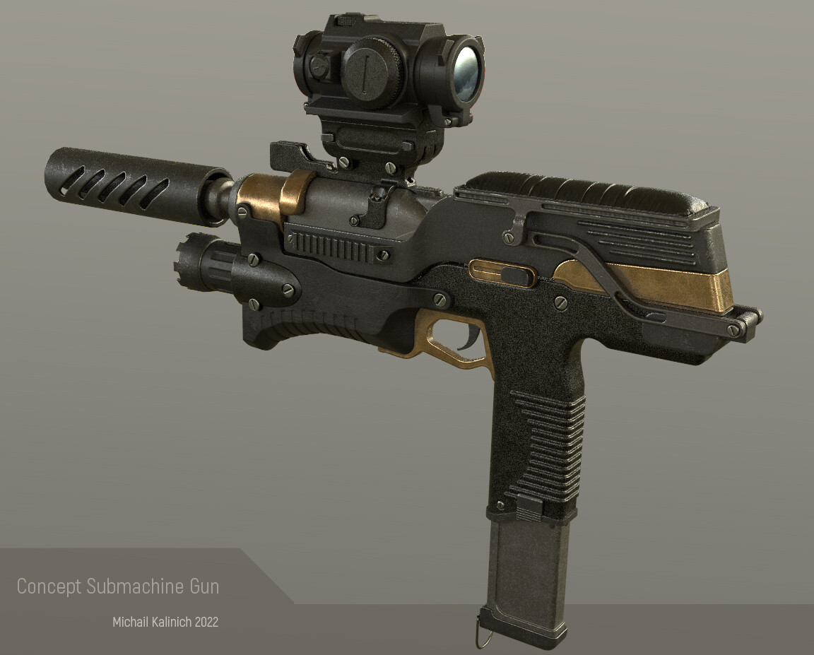 Michail Kalinich - Concept Submachine Gun 2