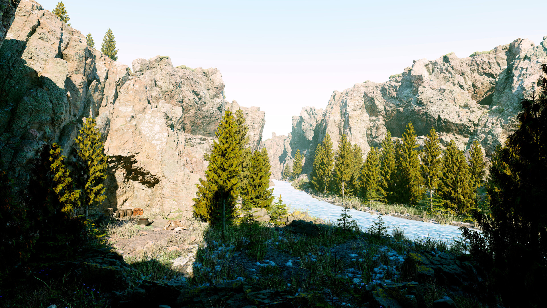 ArtStation - Mountain river