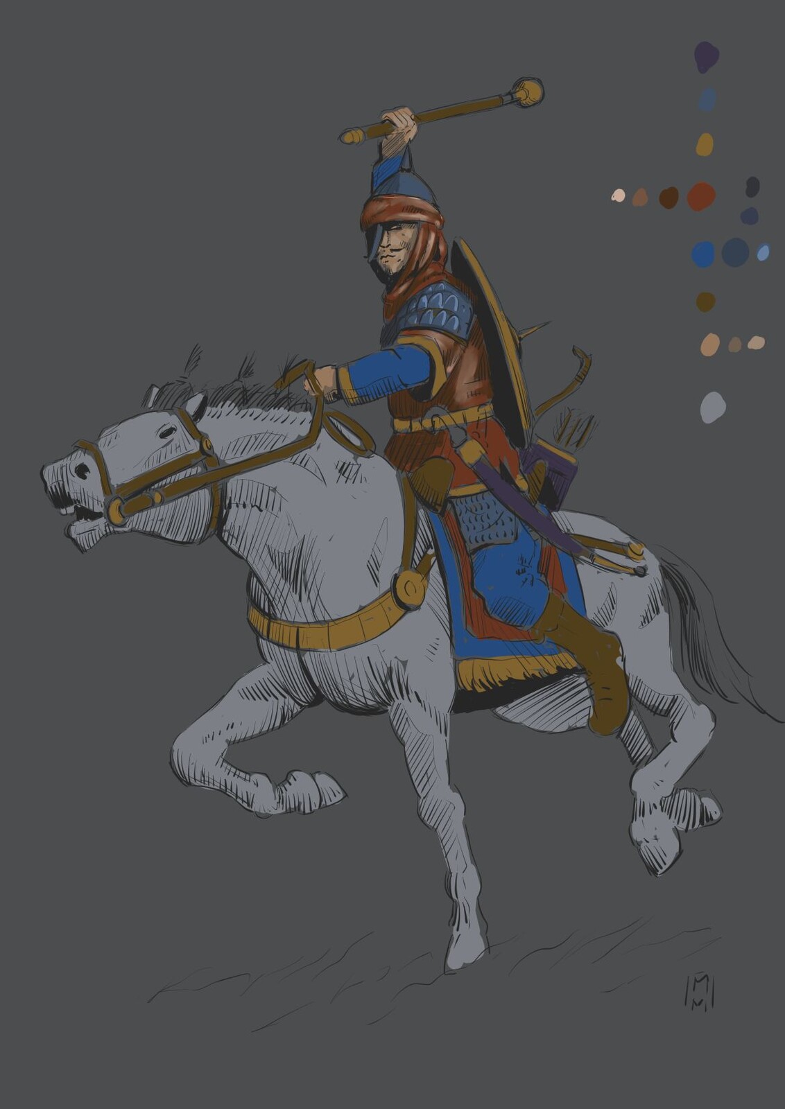 Michael Merulla - Godfrey's Rebellion / Turan cavalry