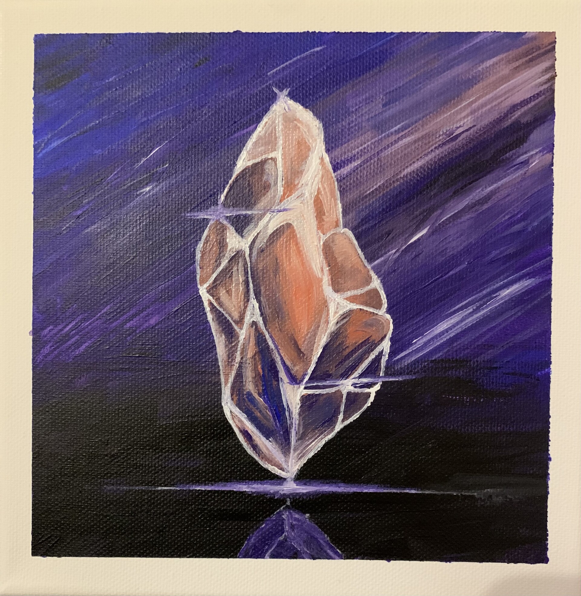 ArtStation - crystal acrylic painting 🔮 first art work in this year