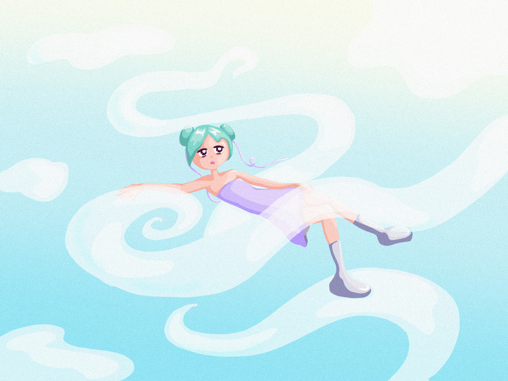 ArtStation - Flying Girl