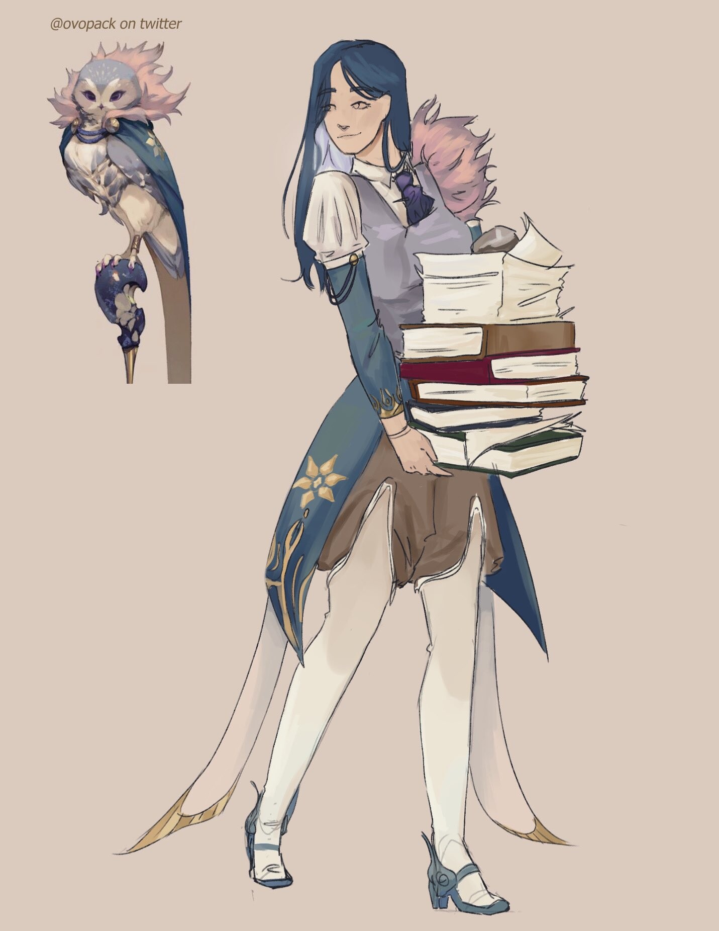 ArtStation - Sofia, the books Keeper