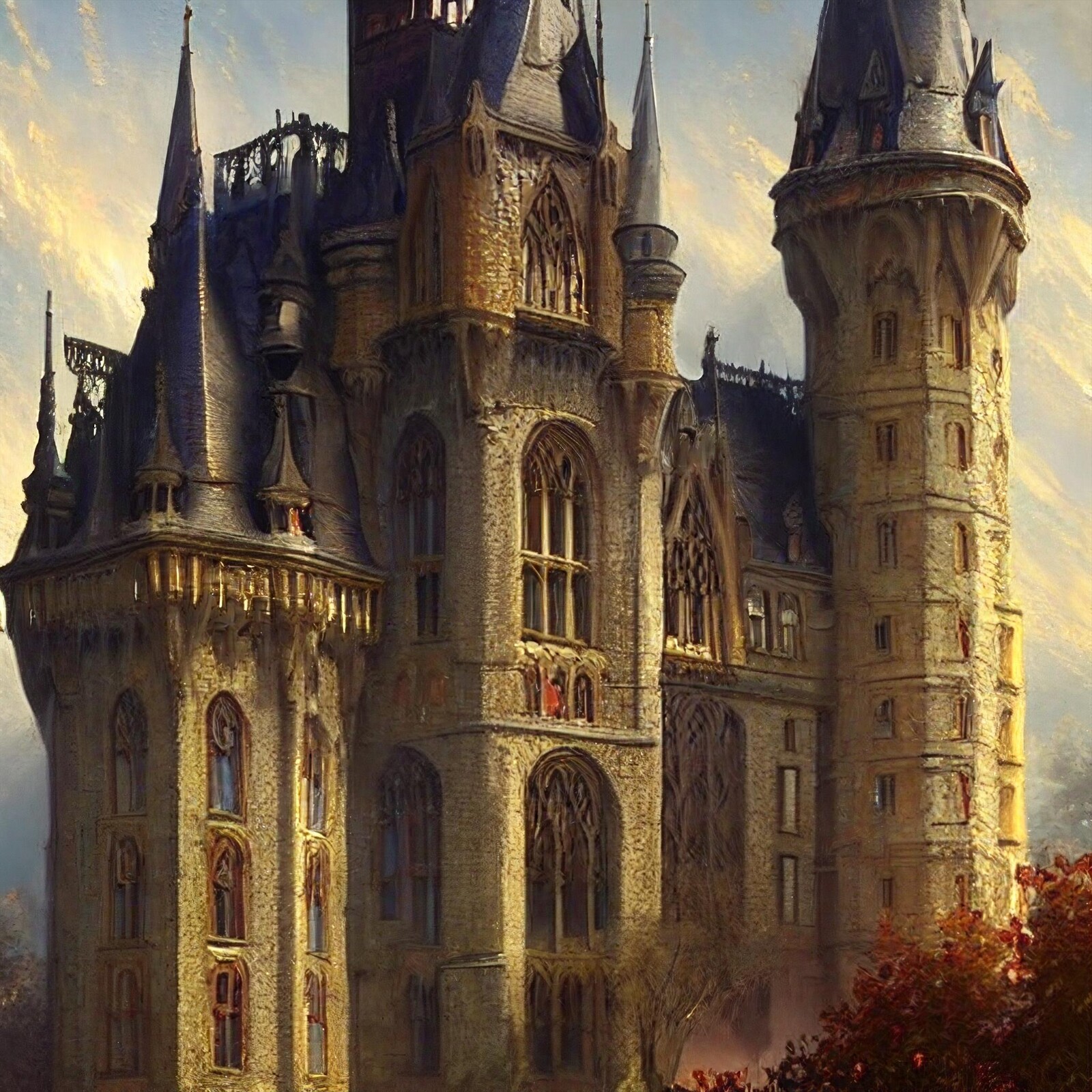 the_french_artist - Gothic revival architectural style castles
