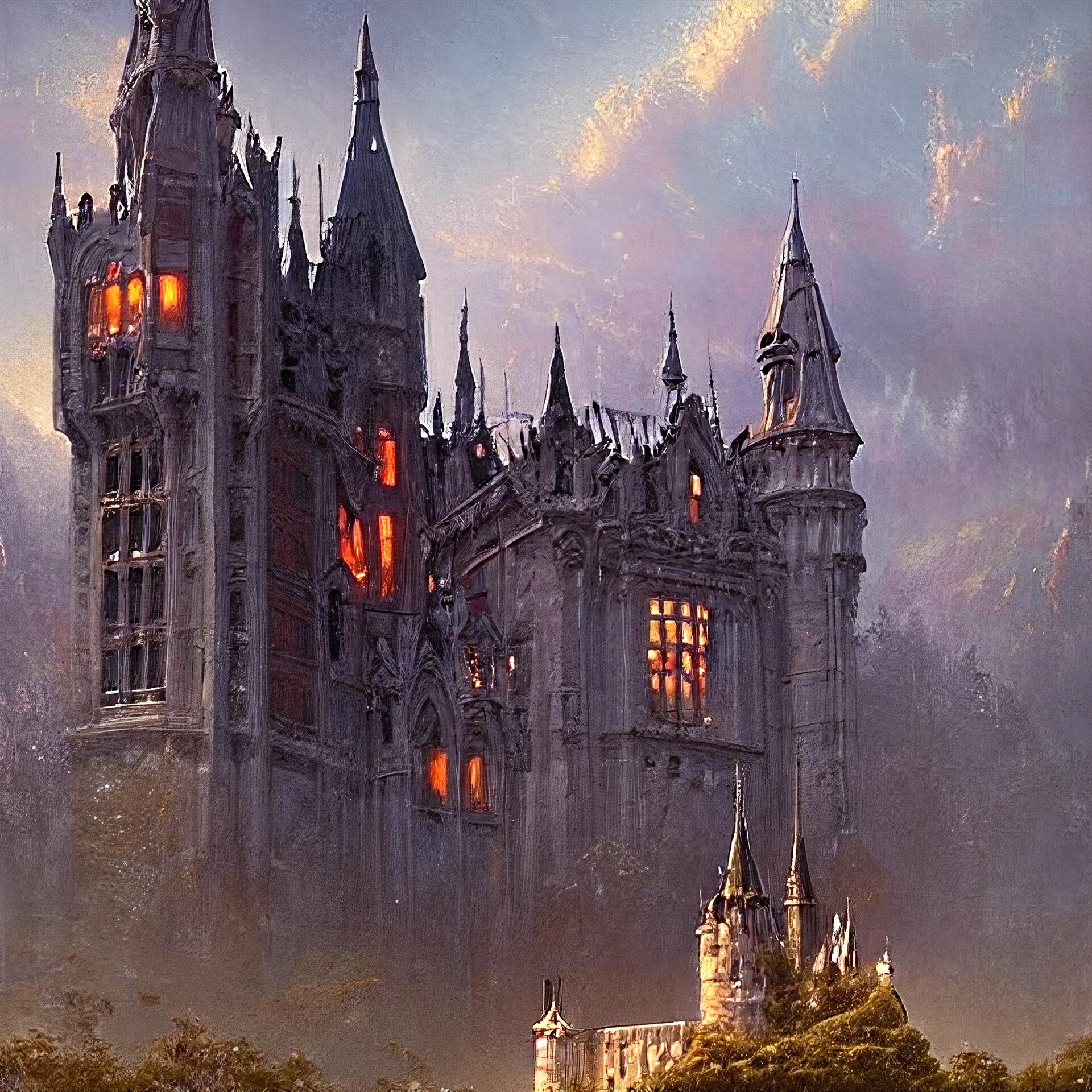 the_french_artist - Gothic revival architectural style castles